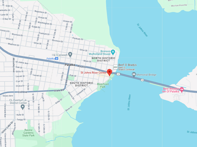 st johns river center 10 map
