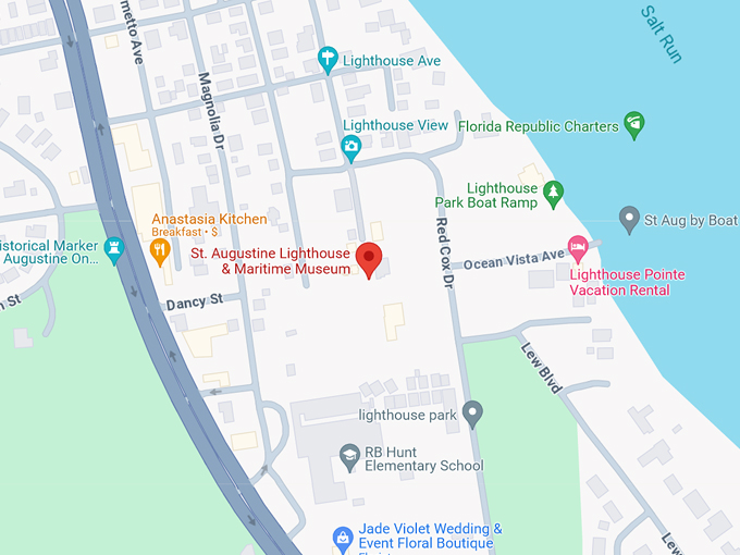 st. augustine lighthouse maritime museum 10 map