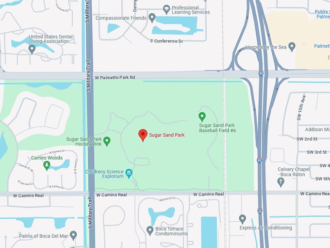 sugar sand park 10 map