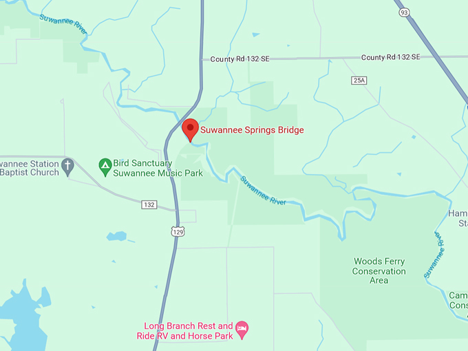 suwannee springs bridge 10 map