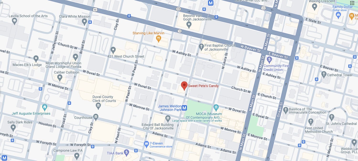 sweet petes candy 9 map