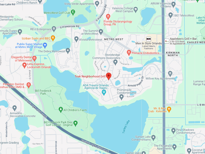 teak neighborhood grill 10 map