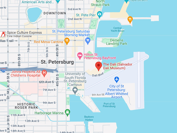 the dali museum 10 map