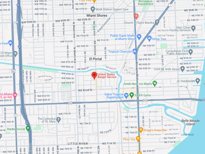 united states burger service 10 map