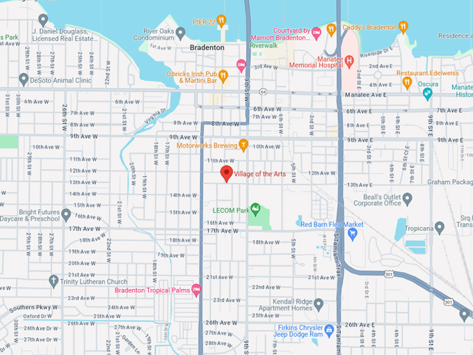 village of the arts 10 map