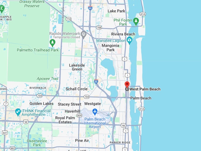 west palm beach 10 map