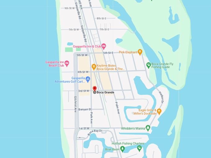boca grande 10 map