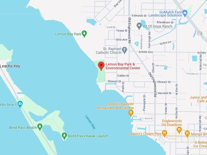 lemon bay park and environmental center 10 map