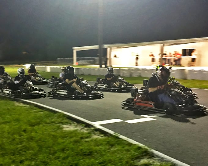Night racing at Bushnell Motorsports Park transforms ordinary folks into speed demons, with lights illuminating the track like a runway for adrenaline junkies.