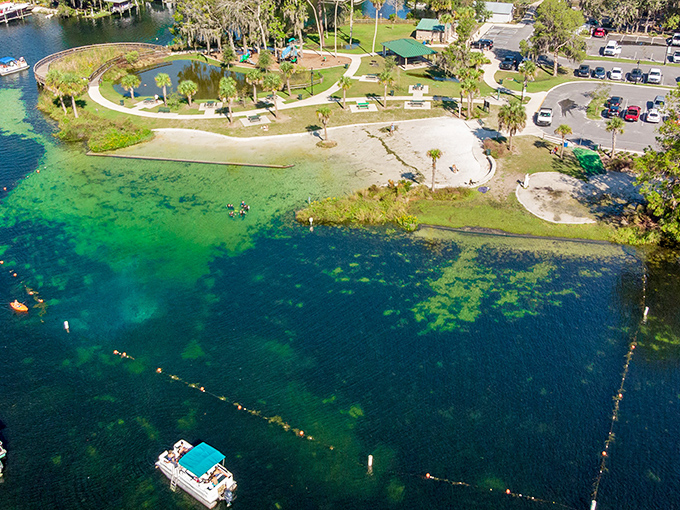 Hunter Springs Park: Where crystal-clear waters meet lush Florida greenery, creating a paradise that feels worlds away from everyday life.