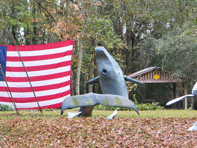 When whales breach in your front yard instead of the ocean, you know you've found Florida's most unexpected memorial.