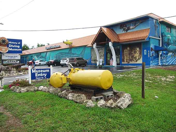 That yellow submarine out front isn't just for show, it's your first clue that this museum takes underwater exploration seriously while keeping things fun.