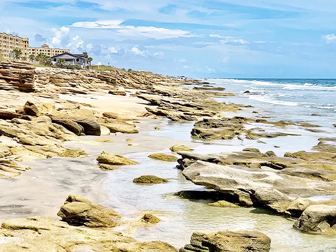 Coquina rock formations create a dramatic coastline that would make even the most jaded traveler stop and stare.