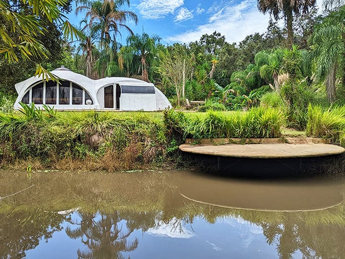 Those white domes rising from Florida's landscape look like friendly spacecraft that decided to stay for the sustainability revolution.