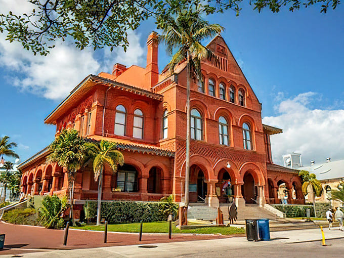 That red brick beauty isn't just showing off, it's been the island's cultural cornerstone since before your grandparents were arguing about directions.