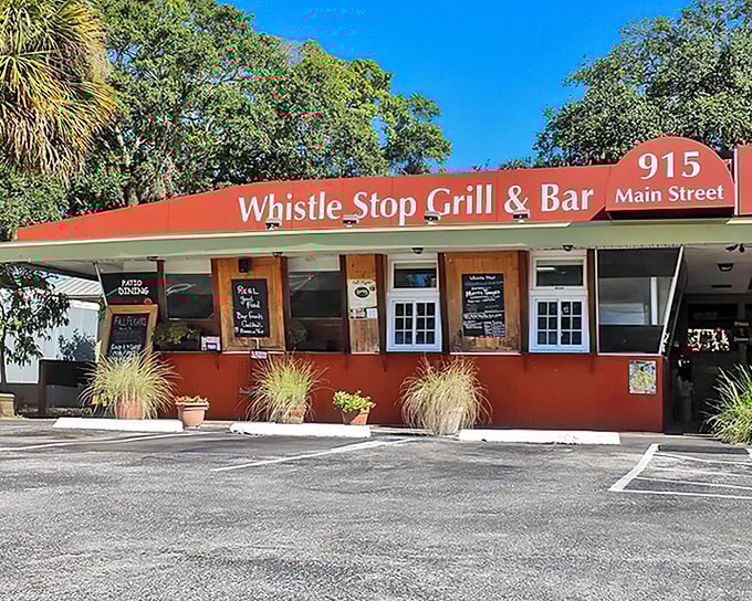 That cheerful red exterior on Main Street is like a beacon calling you home to comfort food and cold drinks in the heart of Safety Harbor.