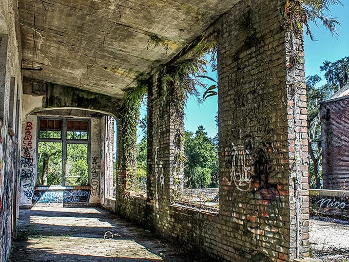 Corridors stretch into shadow, their emptiness somehow louder than they ever were when filled with hundreds of children heading to their next class.