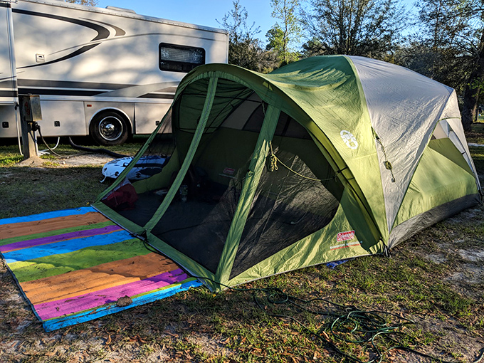 Camping under starry Florida skies, where city lights can't dim nature's celestial light show above Hart Springs.
