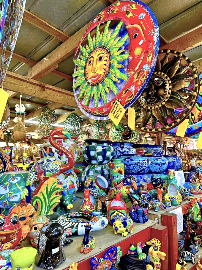 Color explosion! These vibrant pottery pieces could brighten even the gloomiest Monday, bringing Mexican-inspired joy to Florida homes.