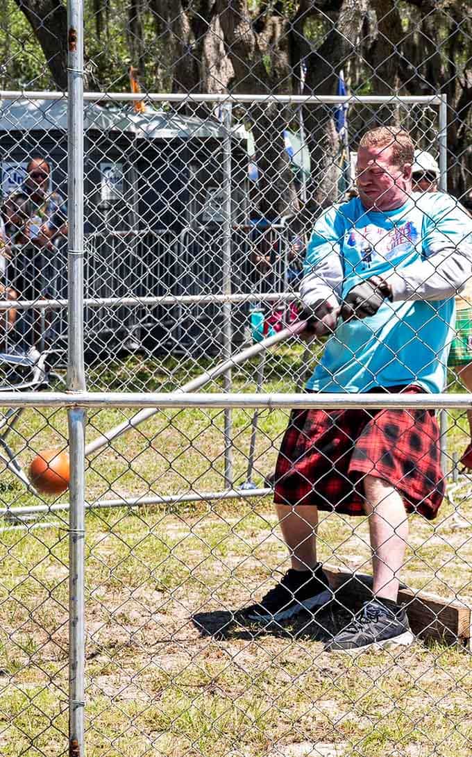 Highland Games athletes compete with fierce determination, their kilts swaying as they demonstrate why Scotland's traditional sports make modern gym workouts look positively wimpy.