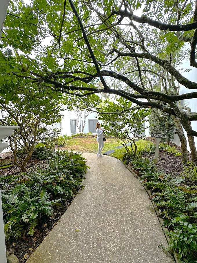 The garden path offers a moment of zen between history lessons &ndash; nature's palate cleanser before returning to the modern world of traffic and to-do lists.