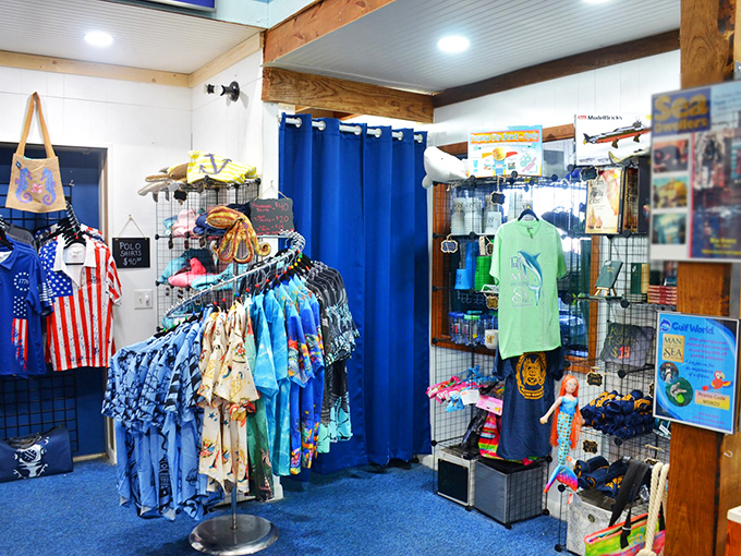 The gift shop offers everything from educational toys to beach-ready apparel &ndash; because nothing says "I survived the museum" like a t-shirt with a submarine on it.