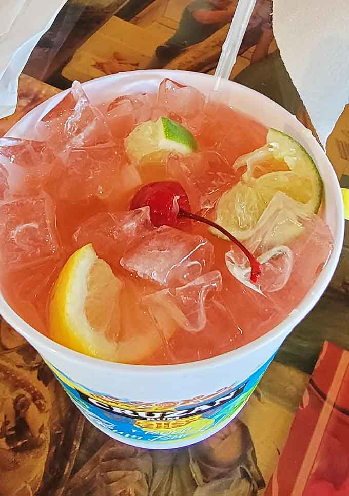 A rum runner this generous might just convince you that Steinhatchee is actually a Caribbean island in disguise.