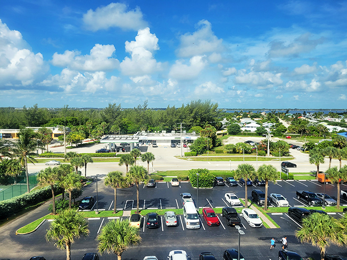 Even the parking areas on Hutchinson Island come with palm trees and ocean breezes &ndash; setting the bar impossibly high for parking lots everywhere.