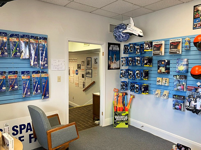 The gift shop offers space memorabilia that might actually inspire future engineers rather than end up forgotten under your car seat.