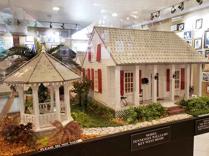 This detailed miniature model of Williams' Key West home and gazebo shows where the magic happened, giving visitors a glimpse into his daily life and creative sanctuary.