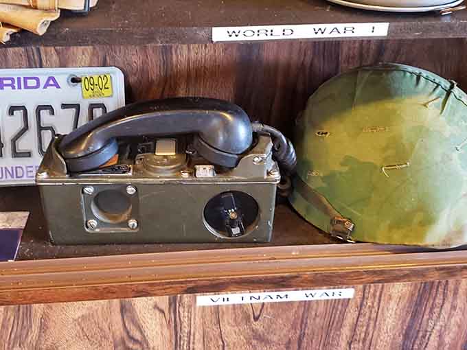 Military artifacts remind us that small towns sent their sons and daughters to serve in conflicts around the world.