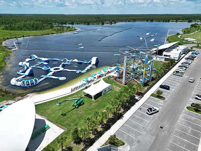 Bird's-eye view of the entire complex – Florida's answer to "What if we combined every fun water activity into one place?"