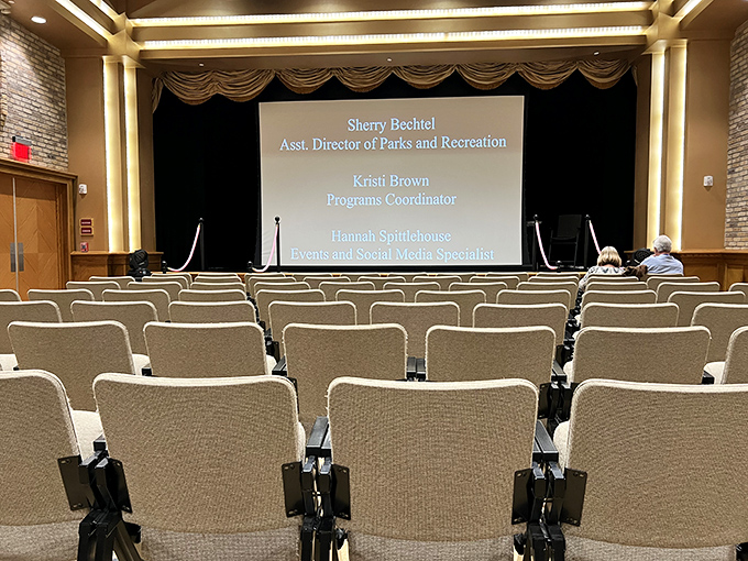 Empty seats hold the promise of experiences to come, each one waiting for someone to create their own Valerie Theatre story.