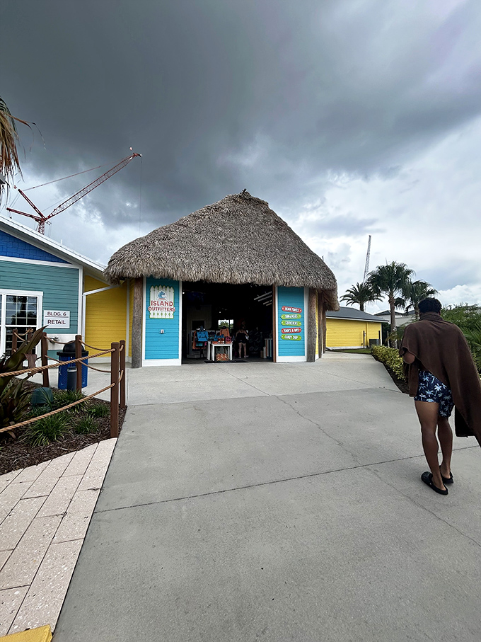 The thatched-roof shop offers essentials for those who inevitably forgot something &ndash; because someone always forgets something.