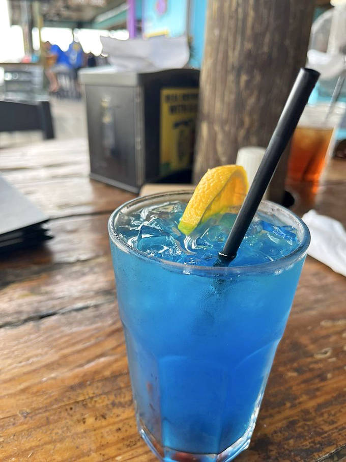 Mermaid lemonade that looks innocent enough until you take a sip and realize mermaids apparently enjoy a good buzz.