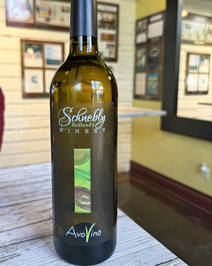 Schnebly's AvoVino, made from Florida avocados, offers a surprisingly refreshing and unique wine experience you won't find anywhere else.
