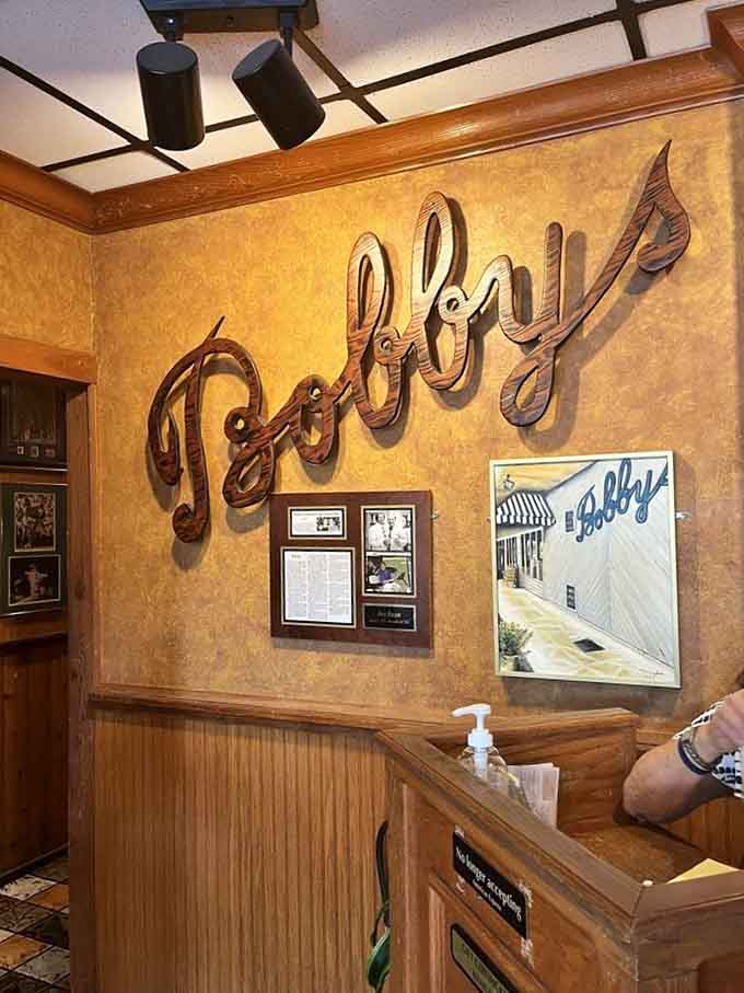 The welcoming entrance with its distinctive signage invites you into a world where good food and good times are always on the menu.