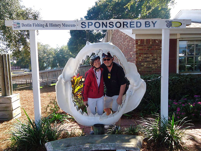 Strike a pose in the giant clam shell for a photo that's equal parts silly and memorable.