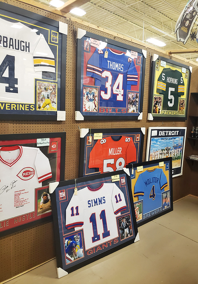 Sports legends immortalized in fabric and frame &ndash; these jerseys aren't just memorabilia; they're shrines to athletic greatness that any fan would treasure.