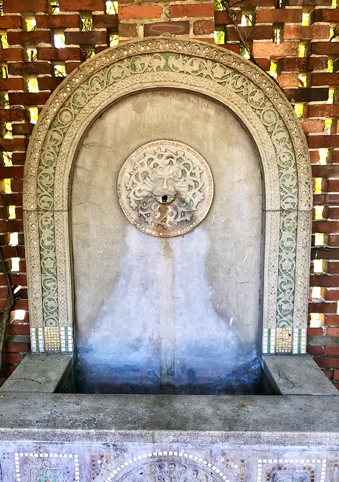 This fountain doesn't just spout water &ndash; it whispers ancient secrets through its stone face to anyone patient enough to listen.