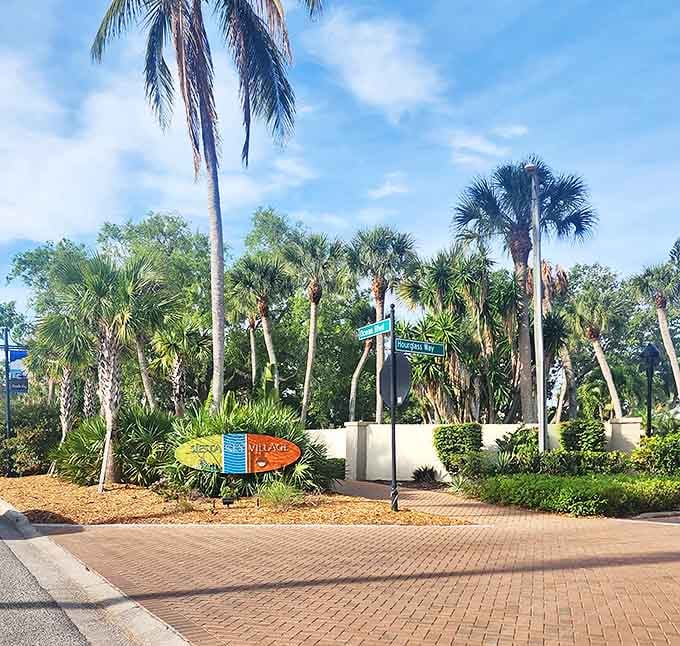 Colorful signage points the way to island adventures, where getting lost might be the best thing that happens all day.
