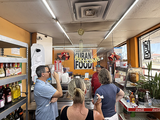 Lunchtime brings a steady stream of regulars and first-timers, all united by their quest for Cuban sandwich perfection.