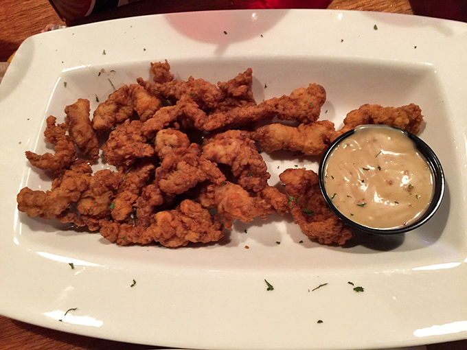 Crispy, golden nuggets of Florida's most famous reptile prove that alligator isn't just for wrestling – it's delicious when properly prepared.