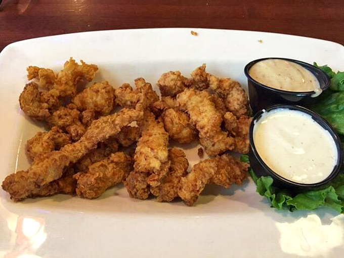 Tender inside with the perfect crunchy coating, these gator bites are a true taste of wild Florida served with dipping sauces for extra flavor.