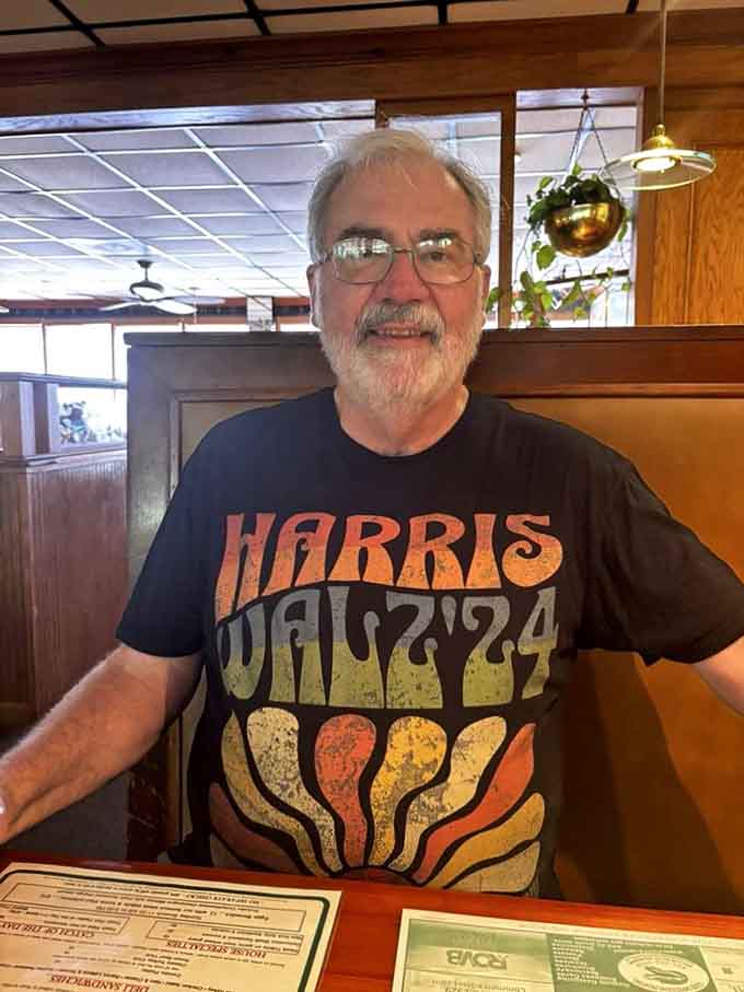 Happy guests like this gentleman know that Bobby's is where memories are made, one delicious meal at a time in comfortable surroundings.