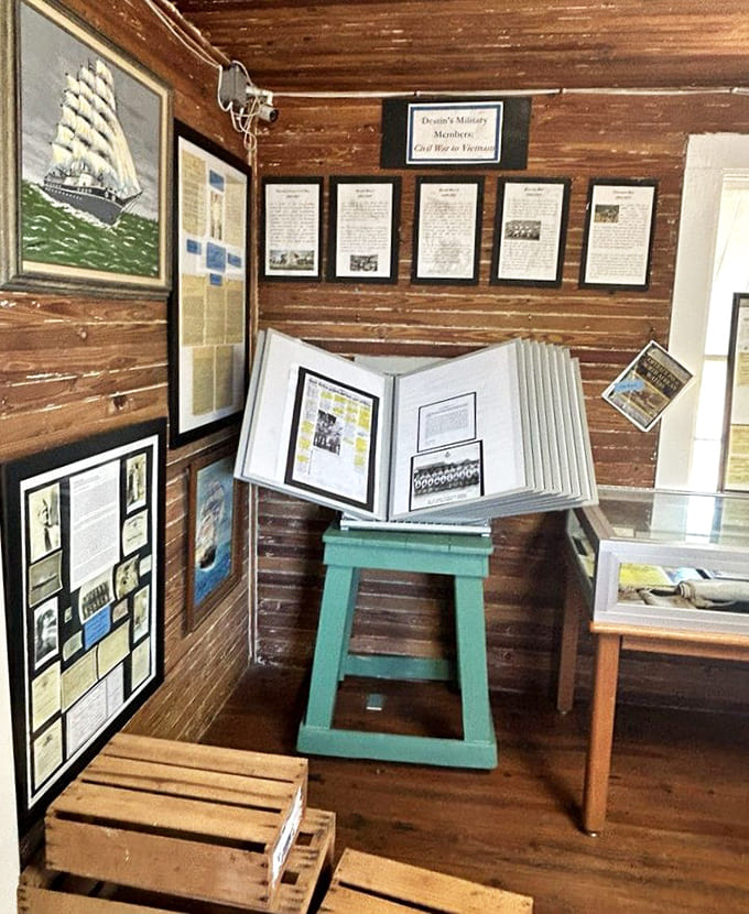 Military members who served while calling Destin home receive well-deserved recognition in this thoughtful exhibit.