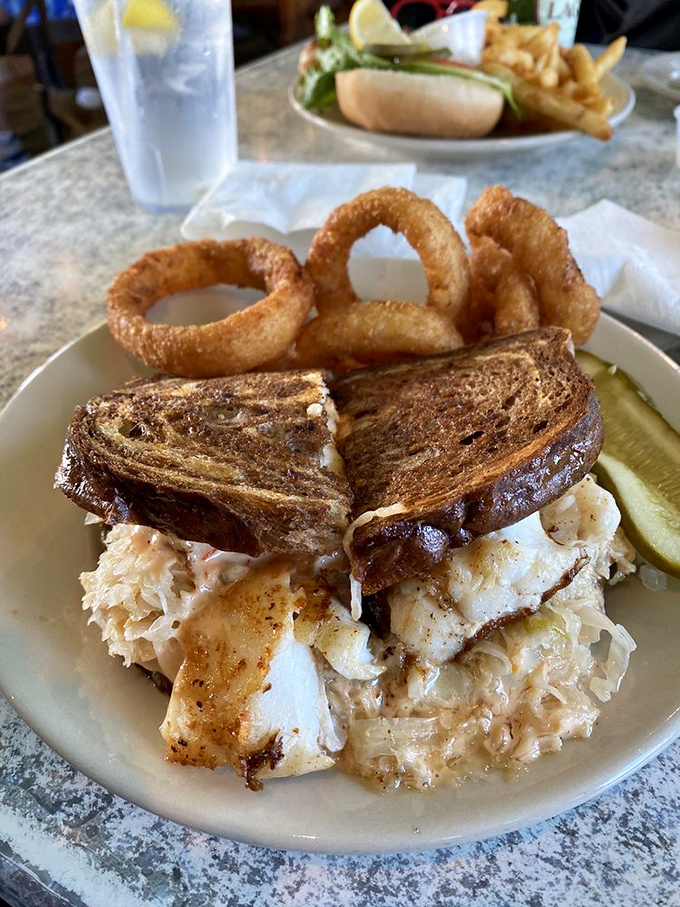 The legendary Grouper Reuben &ndash; where deli tradition meets Florida innovation in a sandwich worth crossing state lines for.