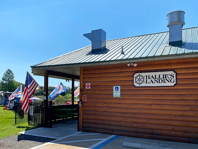 Hallie's Landing&mdash;part bait shop, part local news headquarters, where the fish are always biting somewhere nearby.