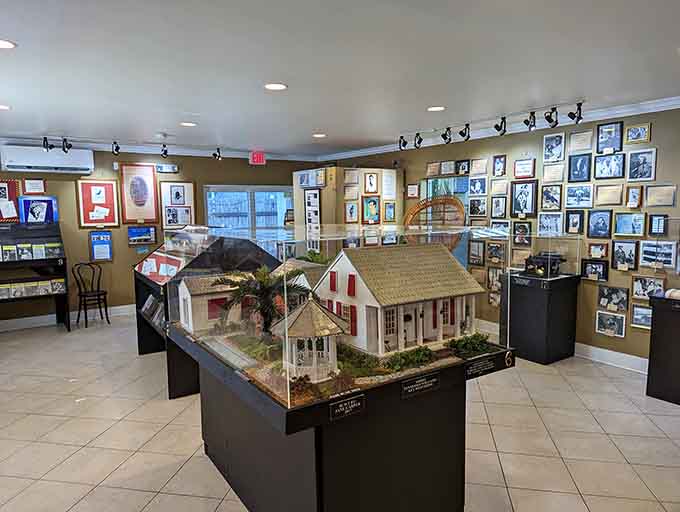 Every surface holds treasures, from vintage photographs to personal memorabilia, creating a rich tapestry of information that rewards careful exploration and genuine curiosity.