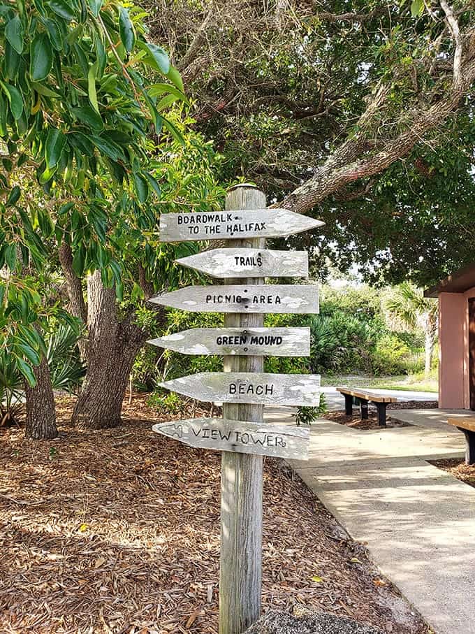 This rustic directional sign offers more adventure options than a choose-your-own-adventure book, and none of them involve fighting dragons.